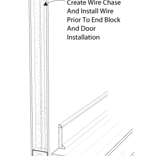 SIP Door Jam Wiring Chase - GreenBuildingAdvisor