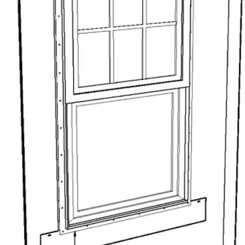 Step 5//Flanged window installation // face sealed // building paper ...