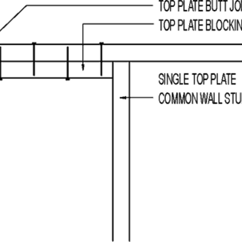 Singletop plate with centered joint splice - GreenBuildingAdvisor