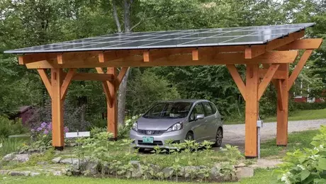 Timber-Framed Solar Canopies - GreenBuildingAdvisor