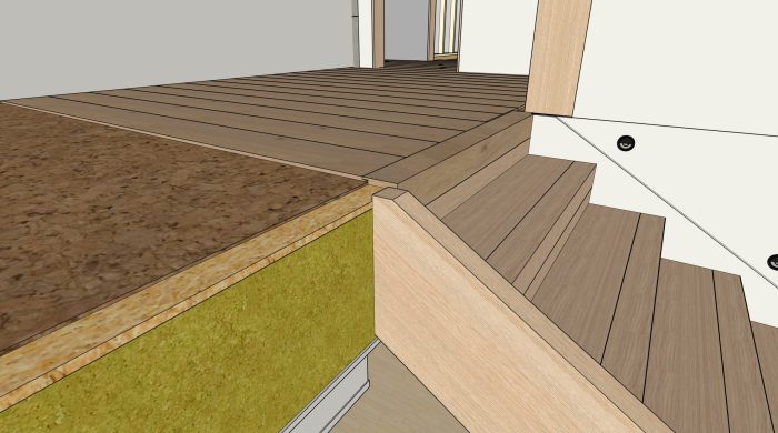 Seamless Transition for Floating Floor to Stair Nosing (No T-Molding ...